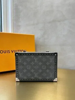 None | Tops | Louis Vuitton Clutch Box Monogram Eclipse Canvas | Poshmark